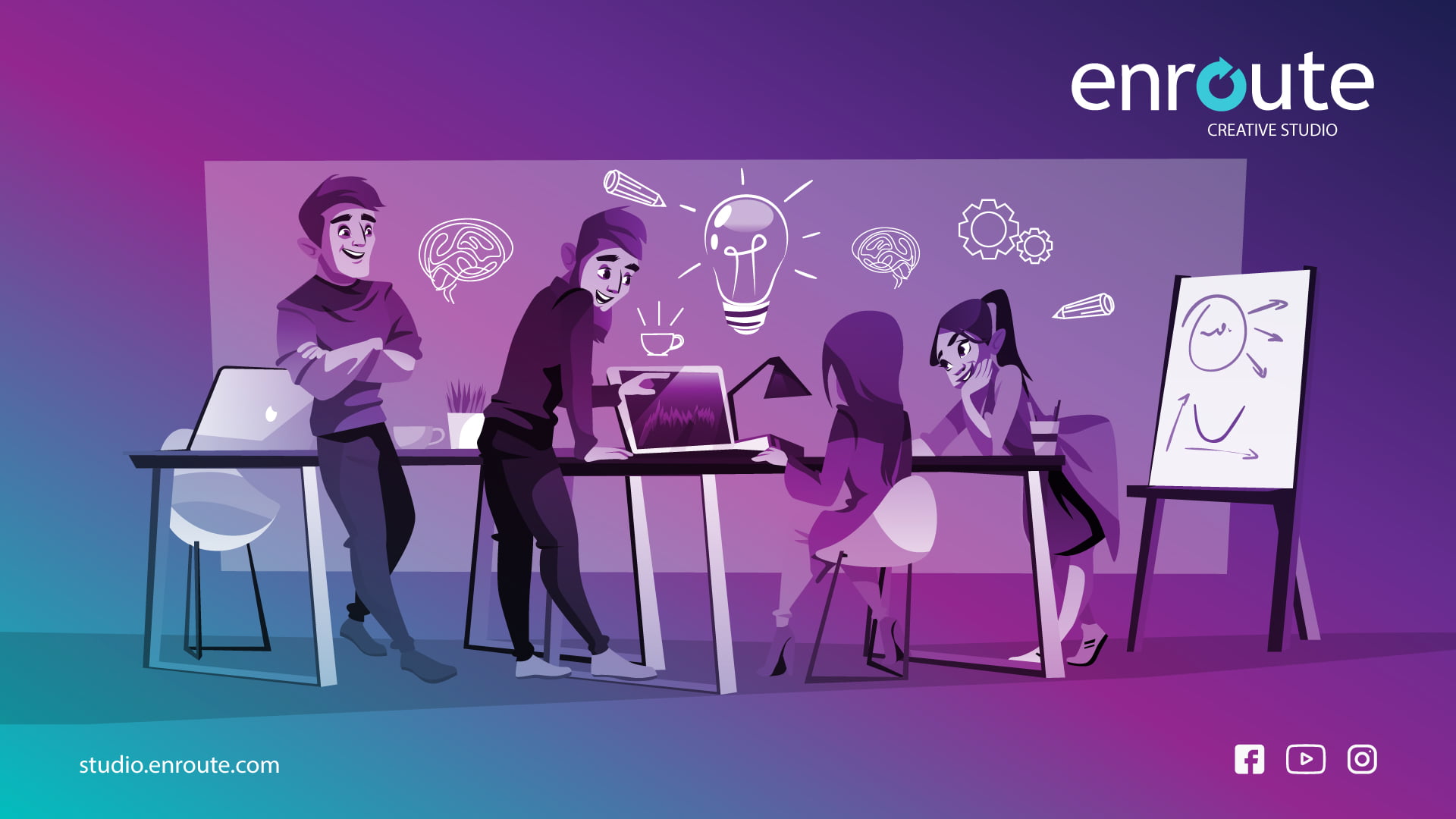 Graphics Design & Branding - Enroute Digital Lab